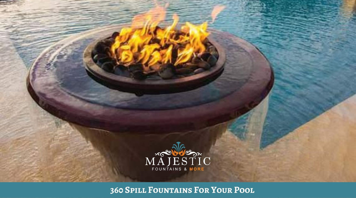 360 Spill Fountains For Your Pool — Majestic Fountains and More