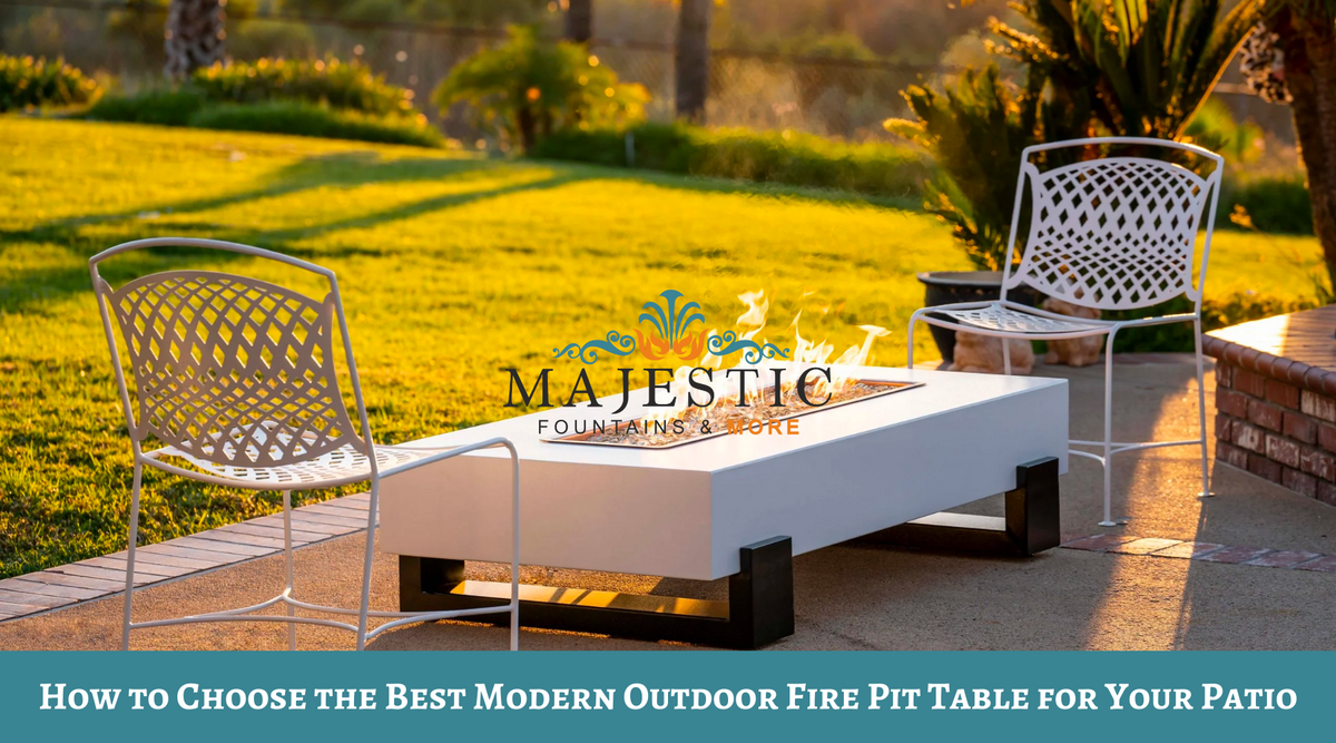 How to Choose the Best Modern Outdoor Fire Pit Table for Your Patio ...