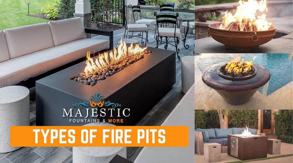 The Seven Types of Fire Pits to Know — Majestic Fountains and More