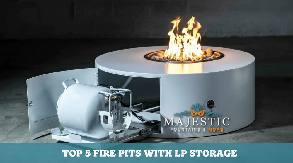 Top 5 Fire Pits With LP Storage - Majestic Fountains and More