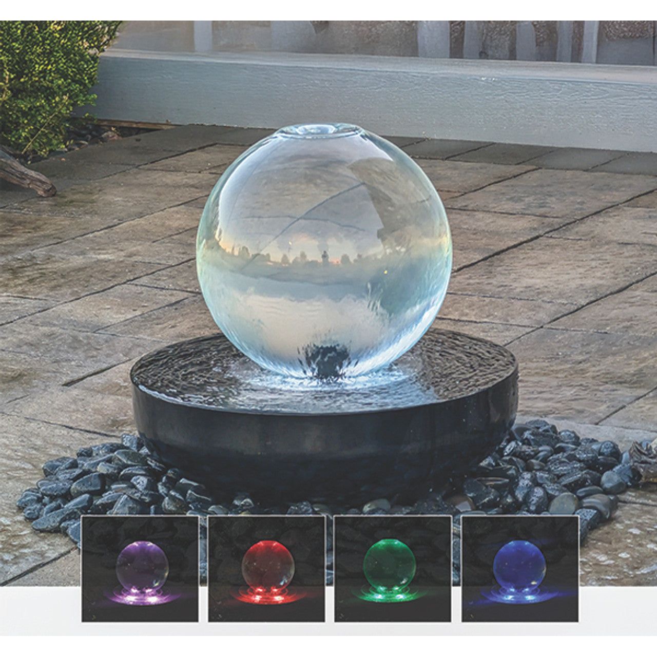 14" Crystal Sphere Fountain - Complete Fountain Kit - Majestic ...