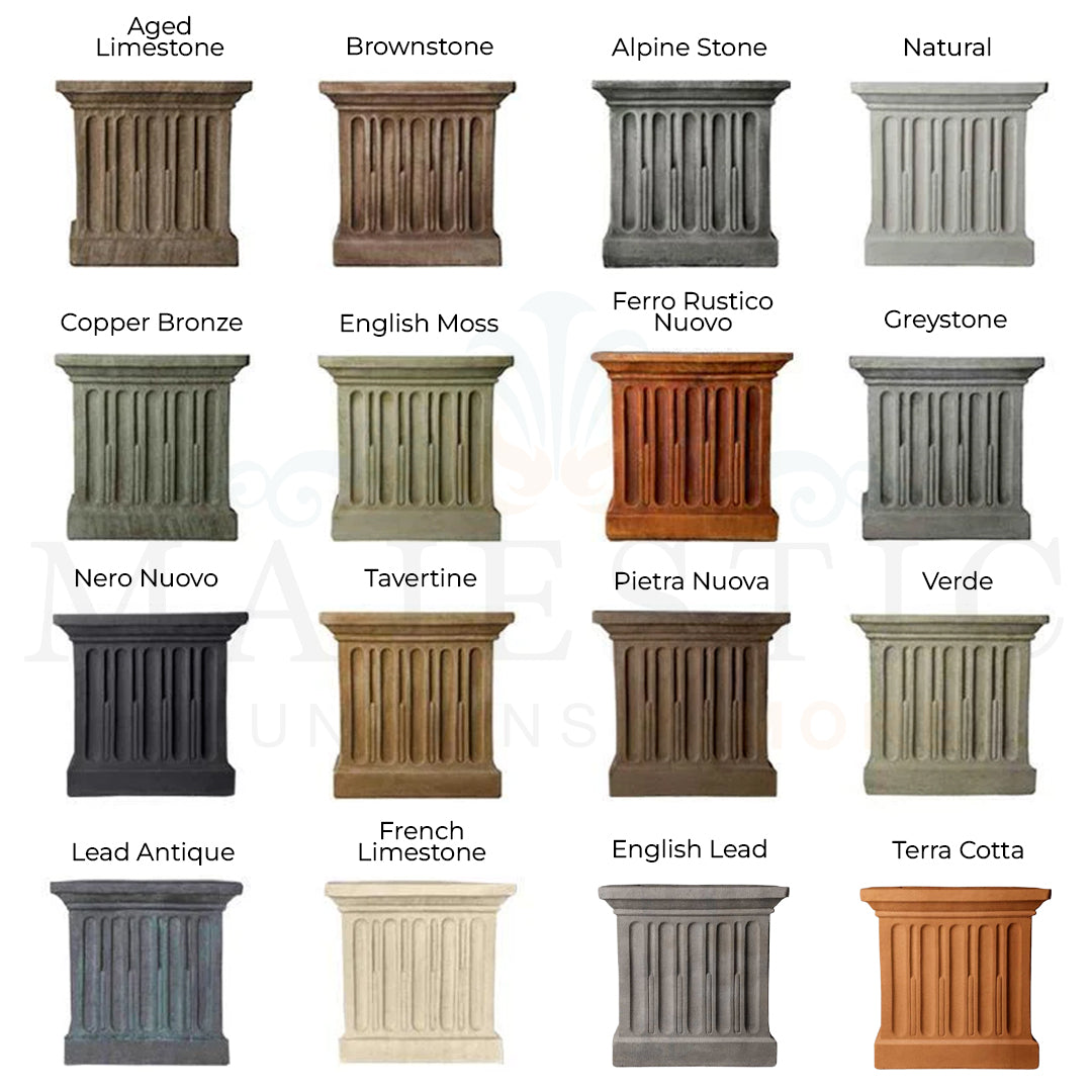Campania Cast Stone Color Sample Tiles — Majestic Fountains and More