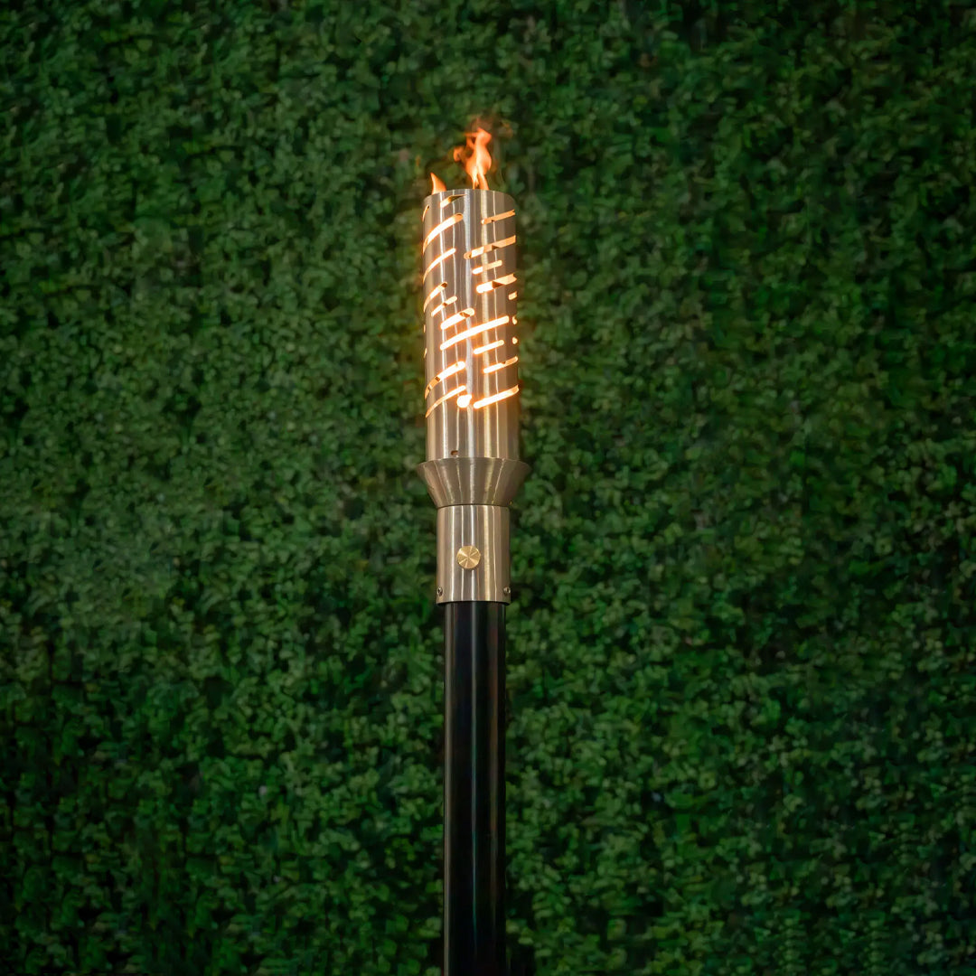 COMET Fire Torch 14" in Stainless Steel by The Outdoor Plus — Majestic Fountains and More