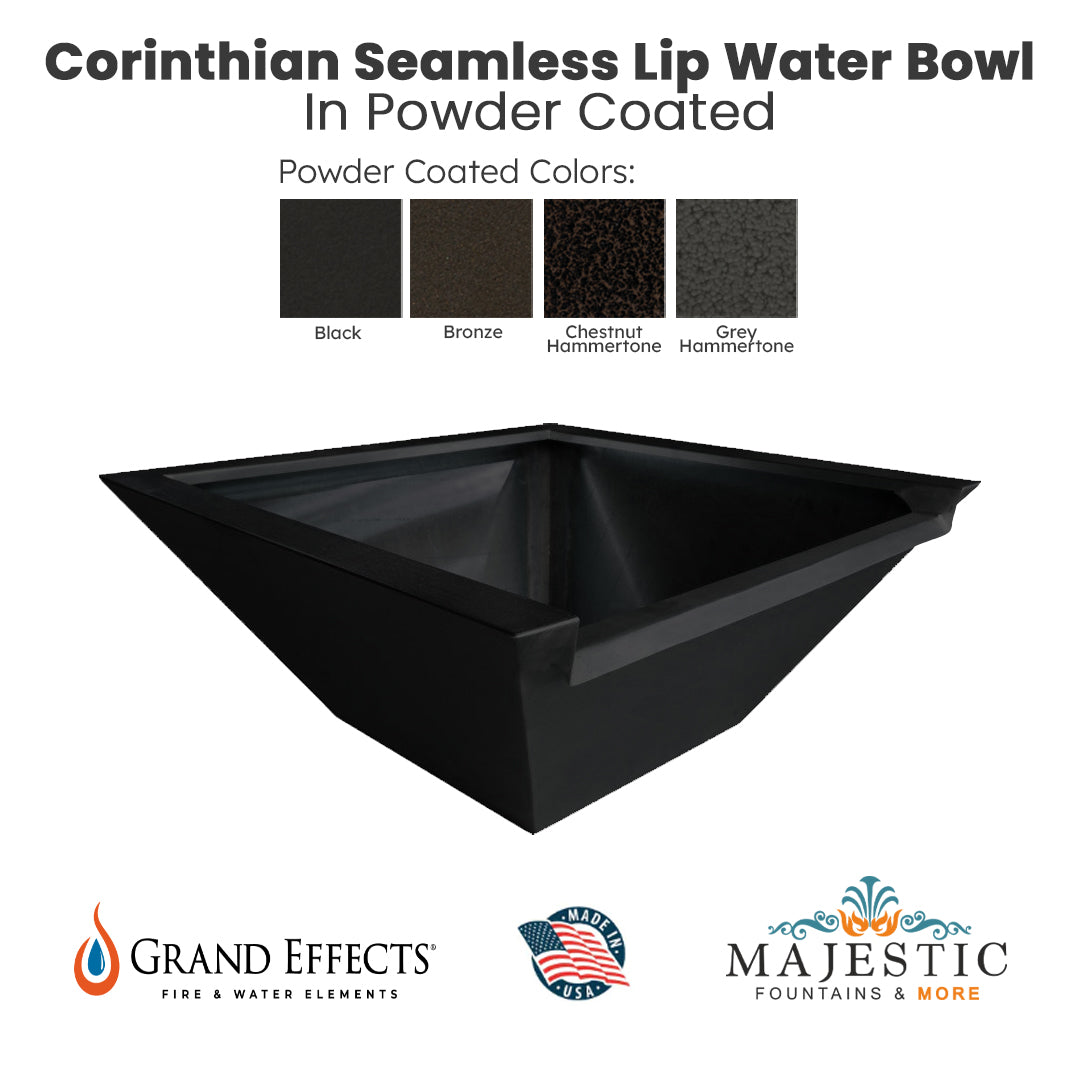 Corinthian Seamless Lip Water Bowl in Powder Coated by Grand Effects ...