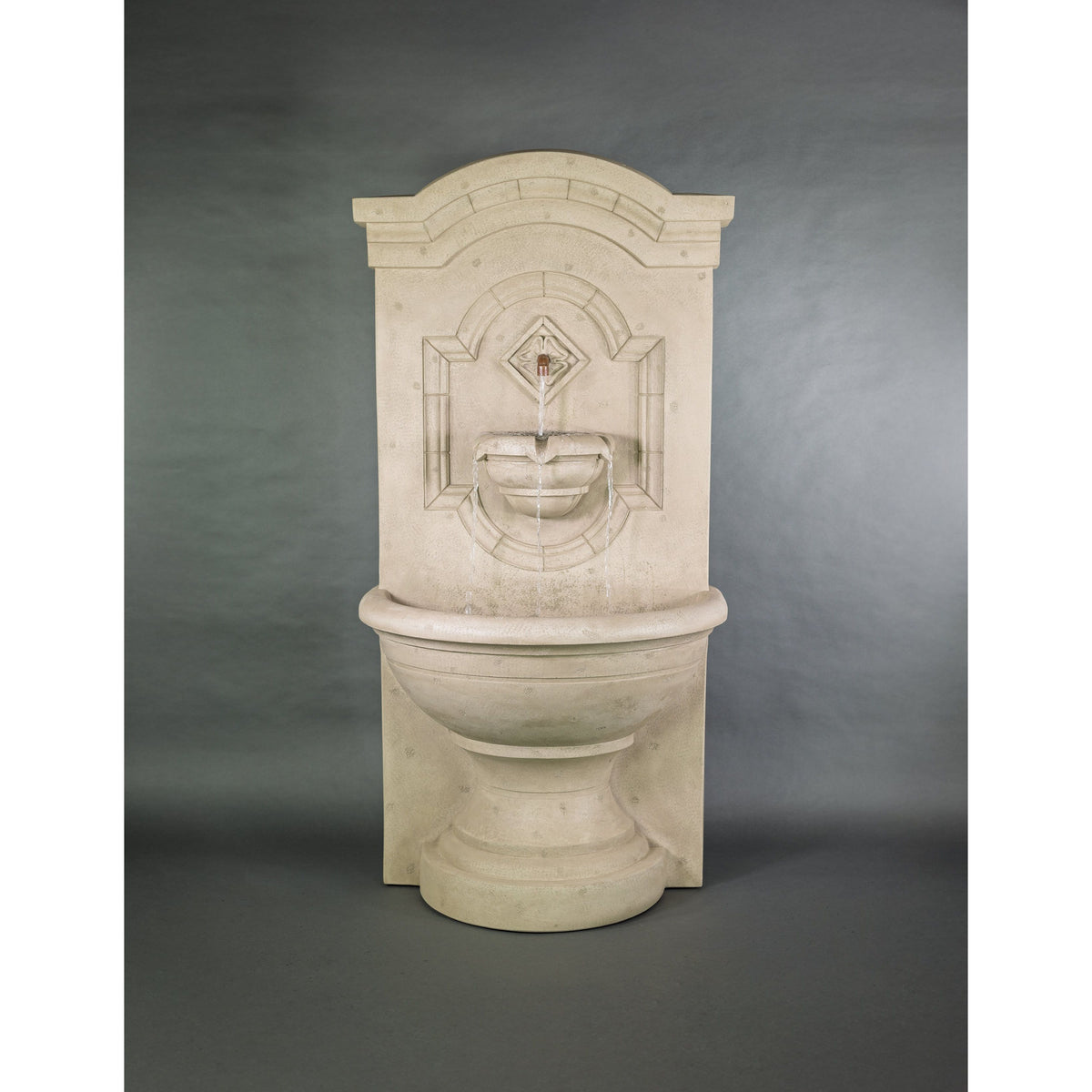 Corsica Outdoor Wall Fountain in GFRC- #1836 — Majestic Fountains and More