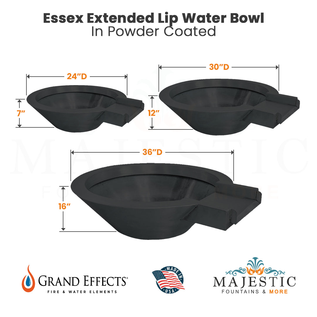 Essex Extended Lip Water Bowl in Powder Coated by Grand Effects ...