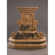 Grande Volute Wall Fountain in Cast Stone - Fiore Stone 2084-FW ...