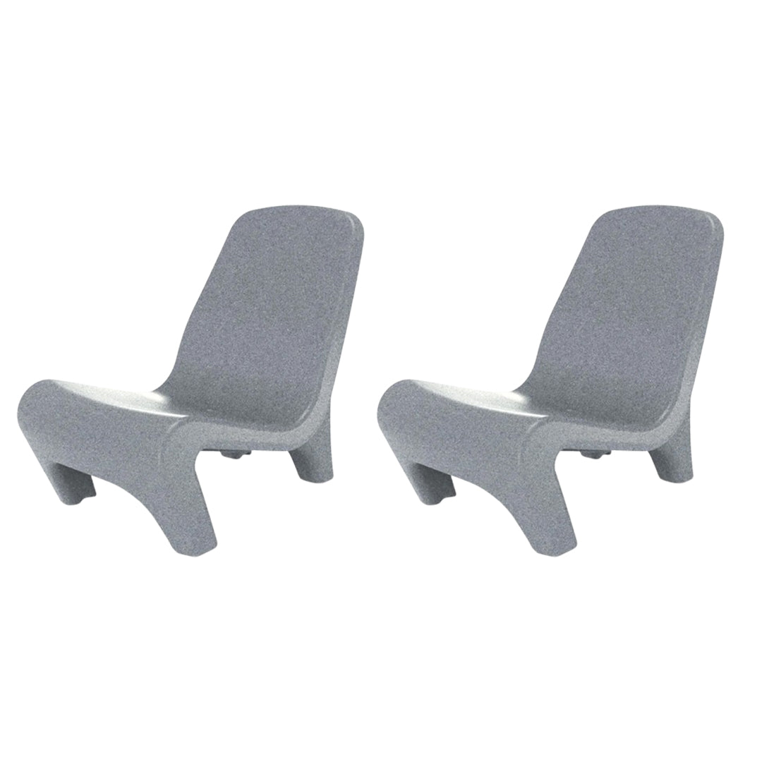 QUICKSHIP Tenjam Freelo Chair In Grey Granite - Set of 2 - In-Pool & P ...