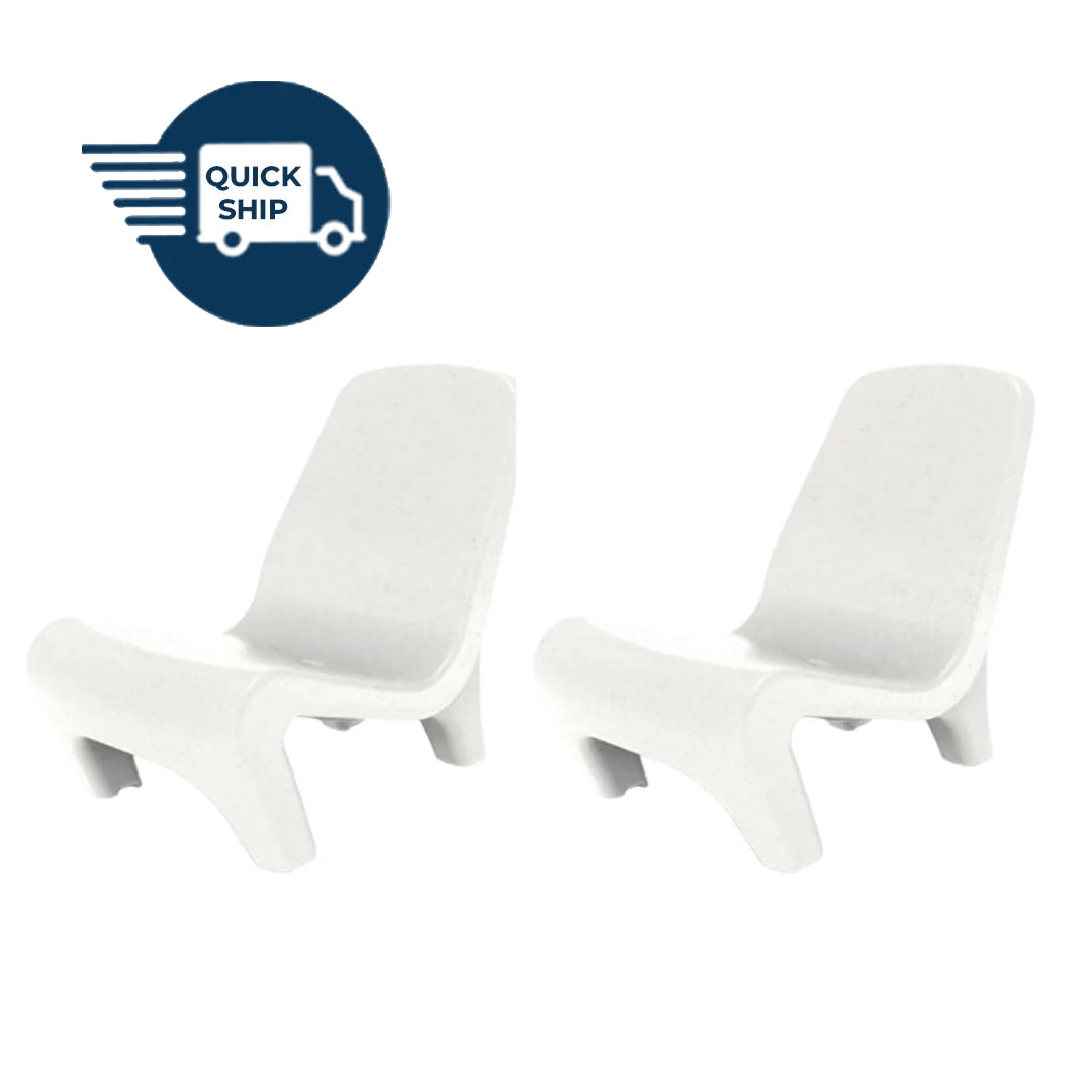 QUICKSHIP Tenjam Freelo Chair In White Granite - Set of 2 - In-Pool ...