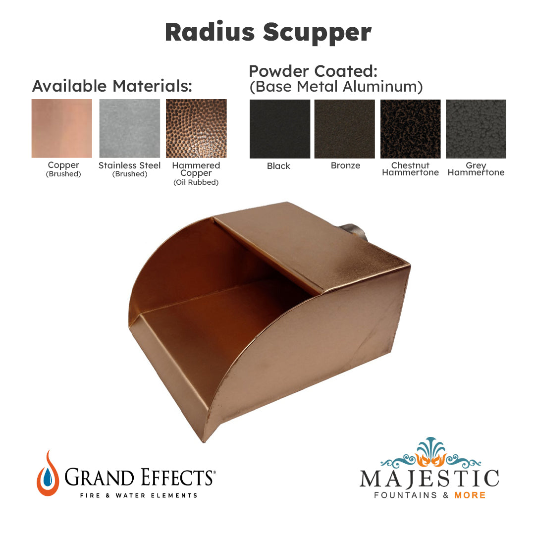 Radius Scupper by Grand Effects - Majestic Fountains and More