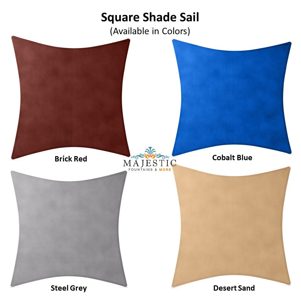 Square Shade Sail - Majestic Fountains and More