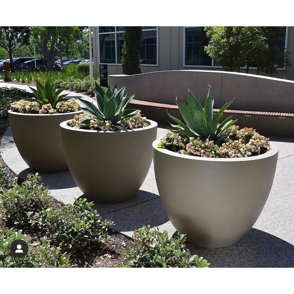 Round Concrete Planters