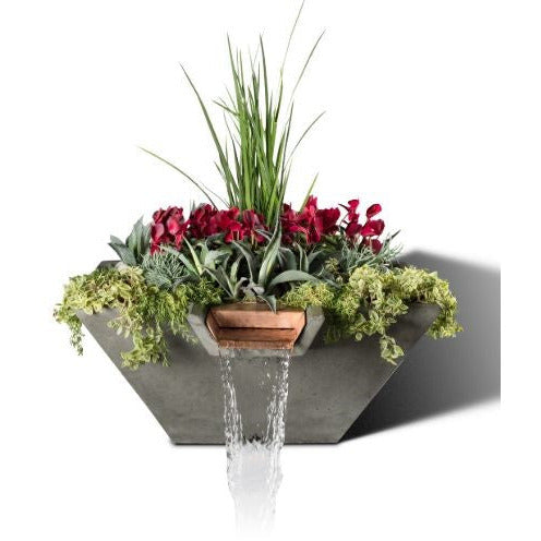 Slick Rock Cascade Square Planter & Water Bowl - Majestic Fountains and ...