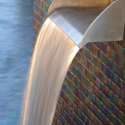 Smooth Flow Radius Scupper by Grand Effects - Majestic Fountains and More